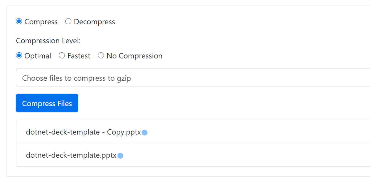 Introducing Online Gzip Decompressor Built With Blazor Webassembly